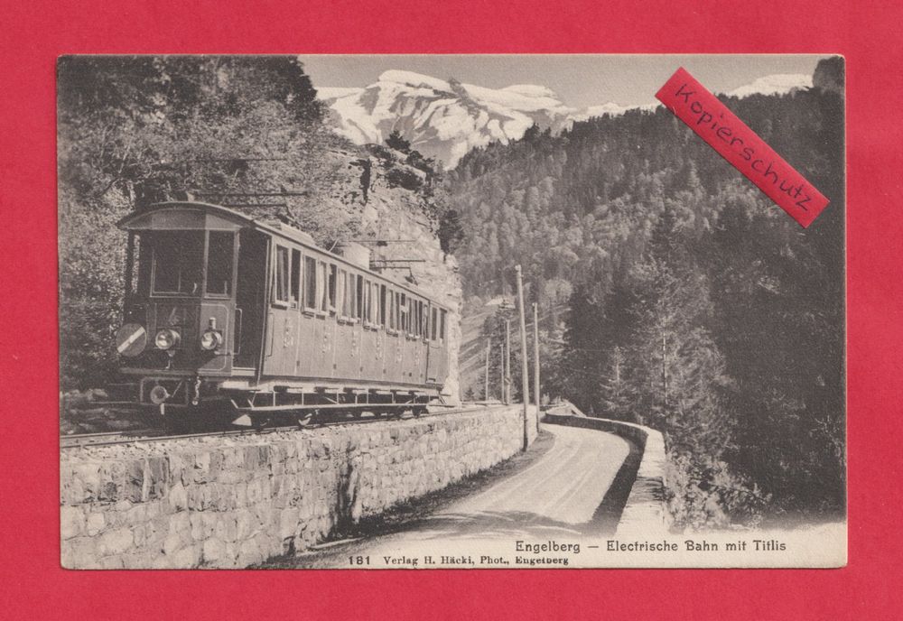 Engelberg (OW) Electrische Bahn mit Titlis Lichtdruck (Gebraucht) in Zürich für CHF 28.5 – mit ...