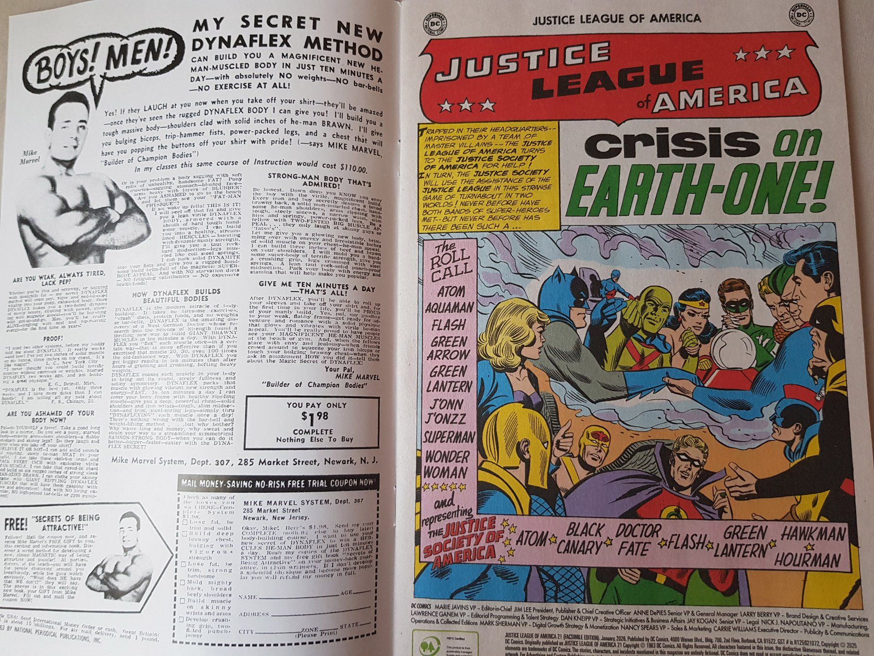 Justice League of America #21 FACSIMILE EDITION DC ENGLISCH (Gebraucht ...