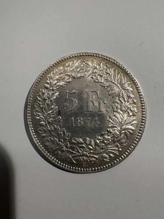 5 fR 1874 même sens (Gebraucht) in PREVERENGES für CHF 145 – mit ...