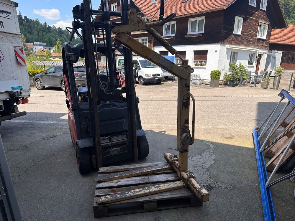 Palettengabel für Kran verstellbar in der Höhe und seitlich (Gebraucht ...