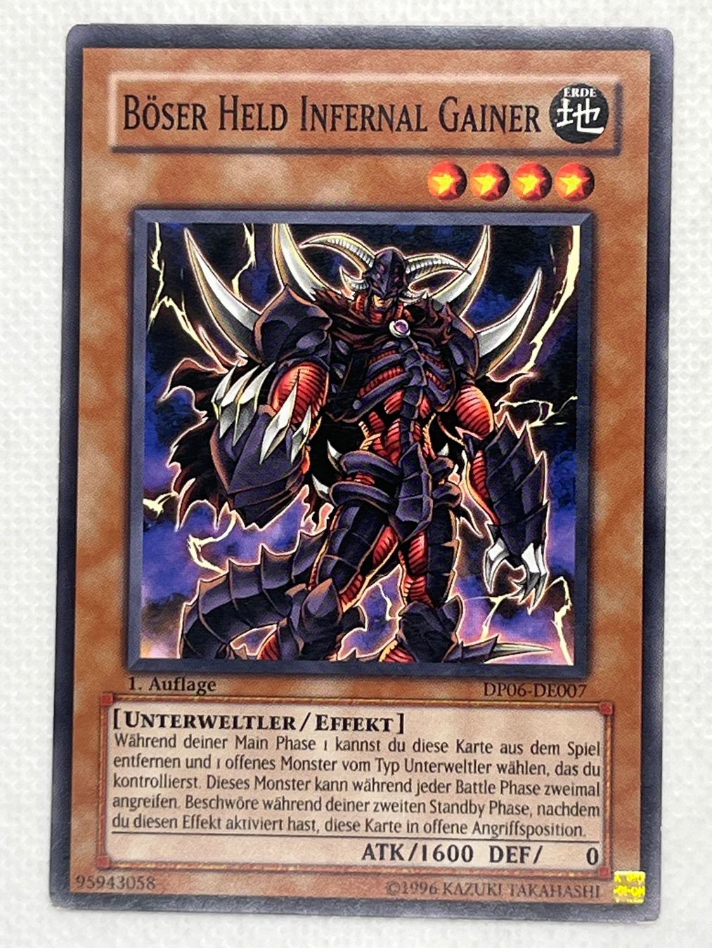 Yu-Gi-Oh! Böser Held Infernal Gainer - Top Zustand!🔥😎 (Gebraucht) in ...