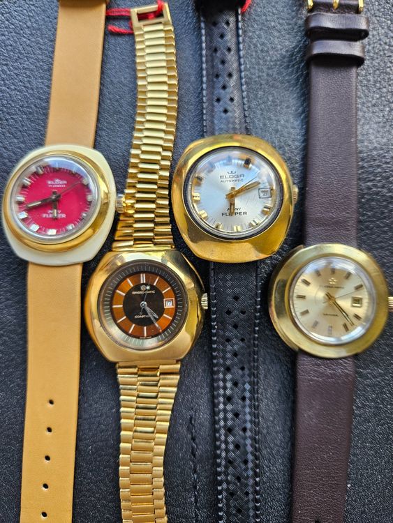 Lot 4 Damenuhren - Eloga Flipper, Ginsbo, Eterna | Kaufen auf Ricardo