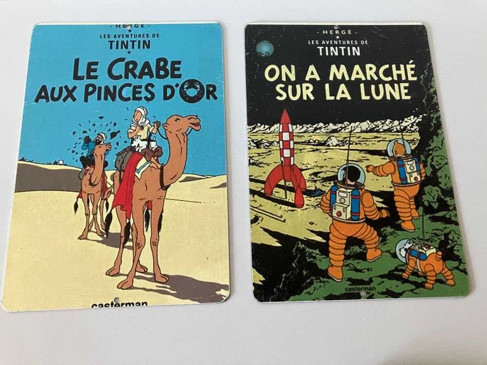 Tim und Struppi Metall Bilder, 29 x 20 cm (Gebraucht) in Zürich für CHF ...