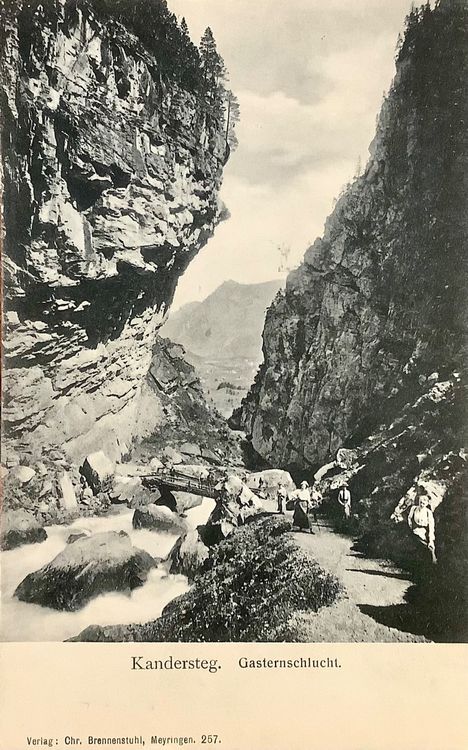 Antike AK - Kandersteg - Gasternschlucht - Belebt (Gebraucht) in Root für CHF 1 – mit Lieferung ...