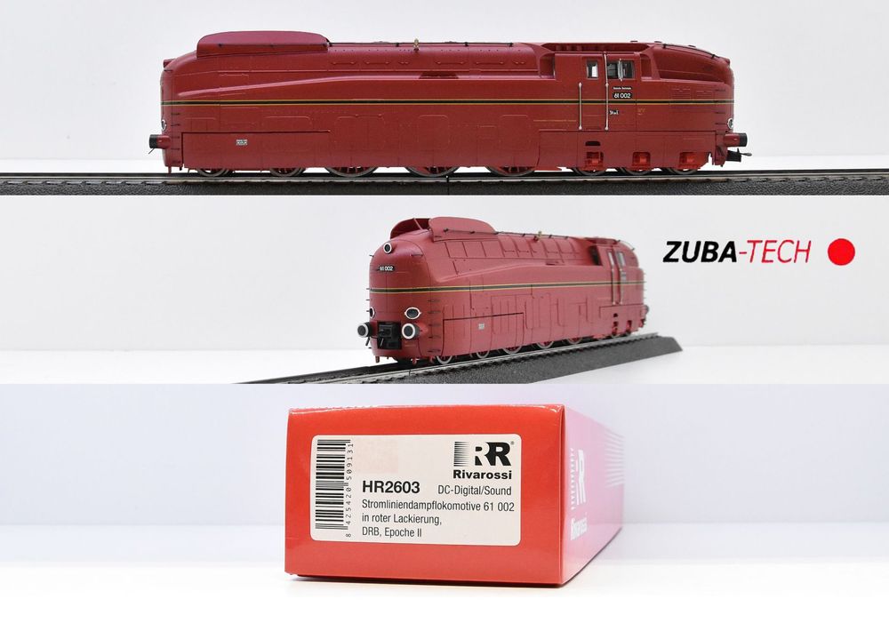 Rivarossi HR2603 Dampflok BR 61 DRB H0 GS Digital mit OVP (Neu (gemäss ...