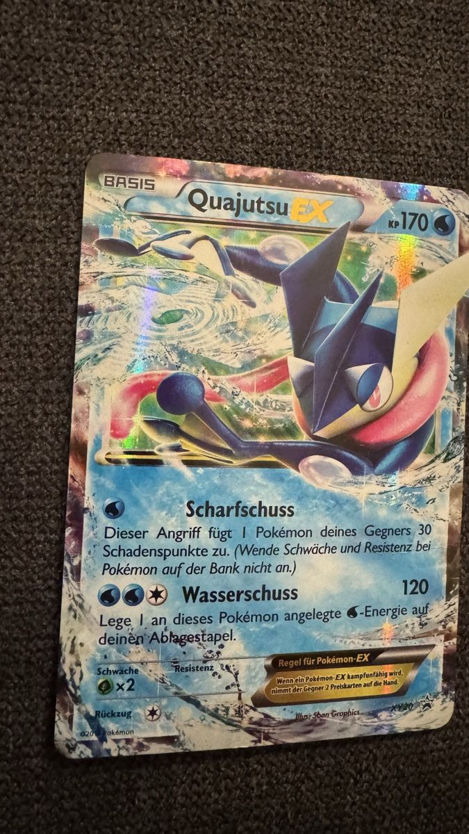 Pokémon Karte: Quajutsu EX - Selten und Top Zustand! (Neu (gemäss ...