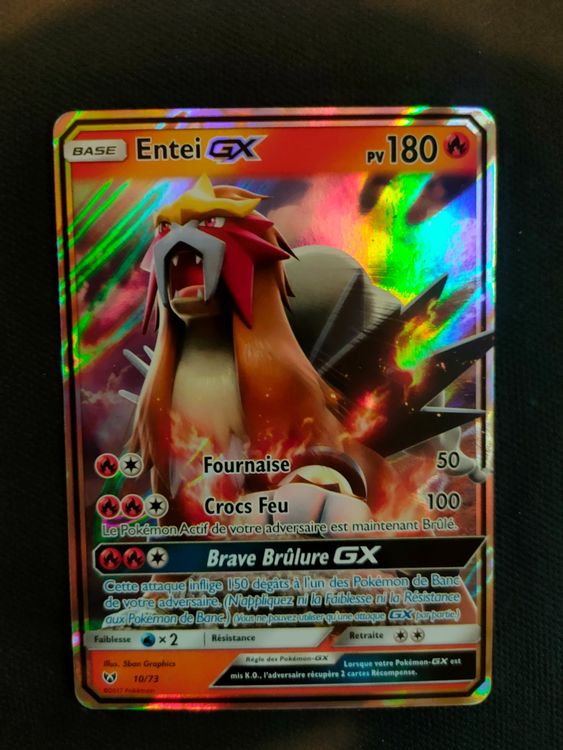 Carte Pokemon Entei Gx Légendes Brillantes Français Fr Rare (Gebraucht ...