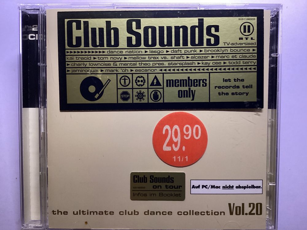 2CD Club Sounds Vol.20 - The Ultimate Club Dance Collection | Kaufen ...