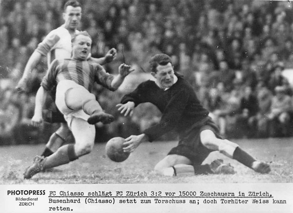 Photopress - Original von 1952 FC CHIASSO schlägt FC ZÜRICH | Kaufen ...