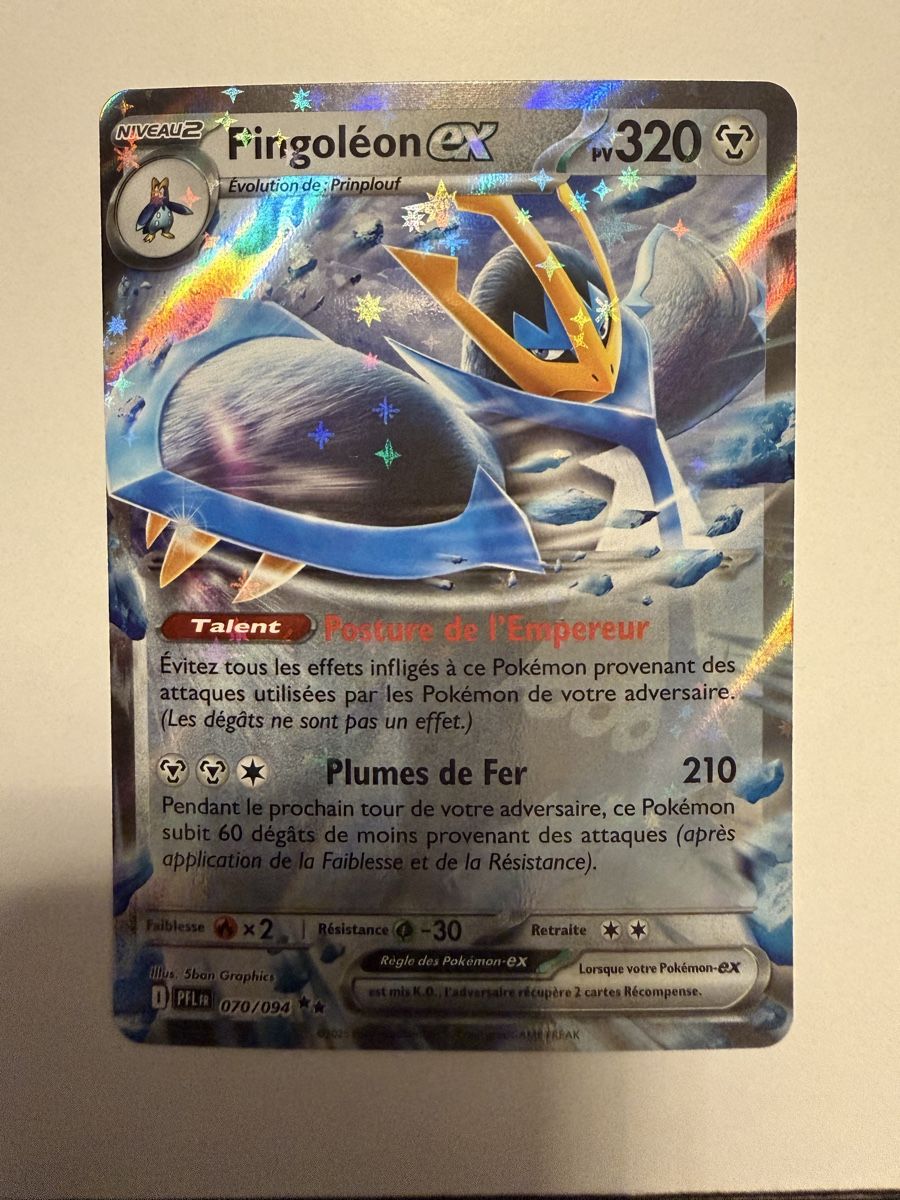 Carte Pokémon Pingoléon EX 70/94 PFL (Neuf (Voir description)) à ...