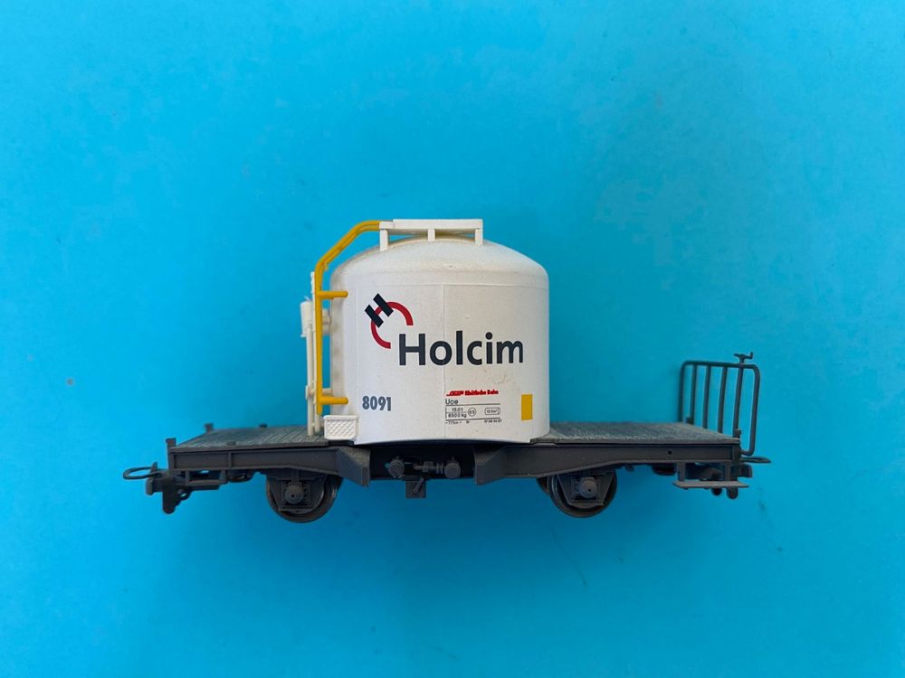 DC Bemo Spur HOm RhB ‘’Holcim’’ Zementwagen ( 2260 ) (Gebraucht) in ...