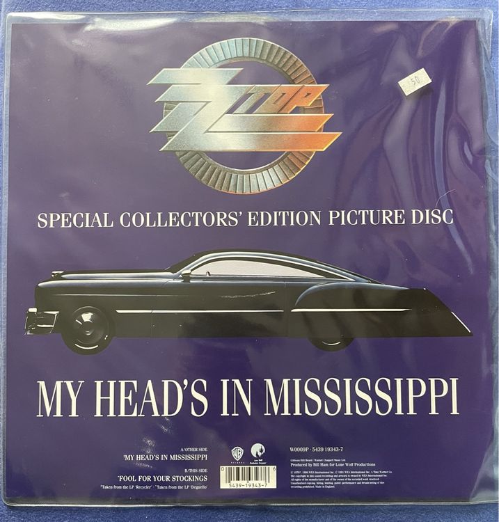 ZZ TOP Picture Disc My Head‘s in Mississippi | Kaufen auf Ricardo