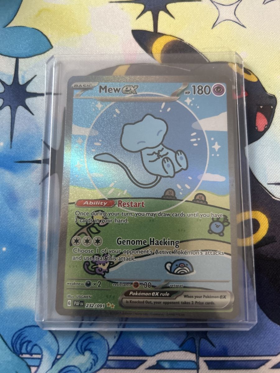 Paldean Fates Mew EX (bubble mew) 232/091 (Neu (gemäss Beschreibung ...