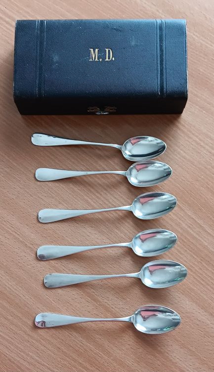 6 Kaffeelöffel Silber 800 J. Breisch -David Bâle (Gebraucht) in Muttenz ...