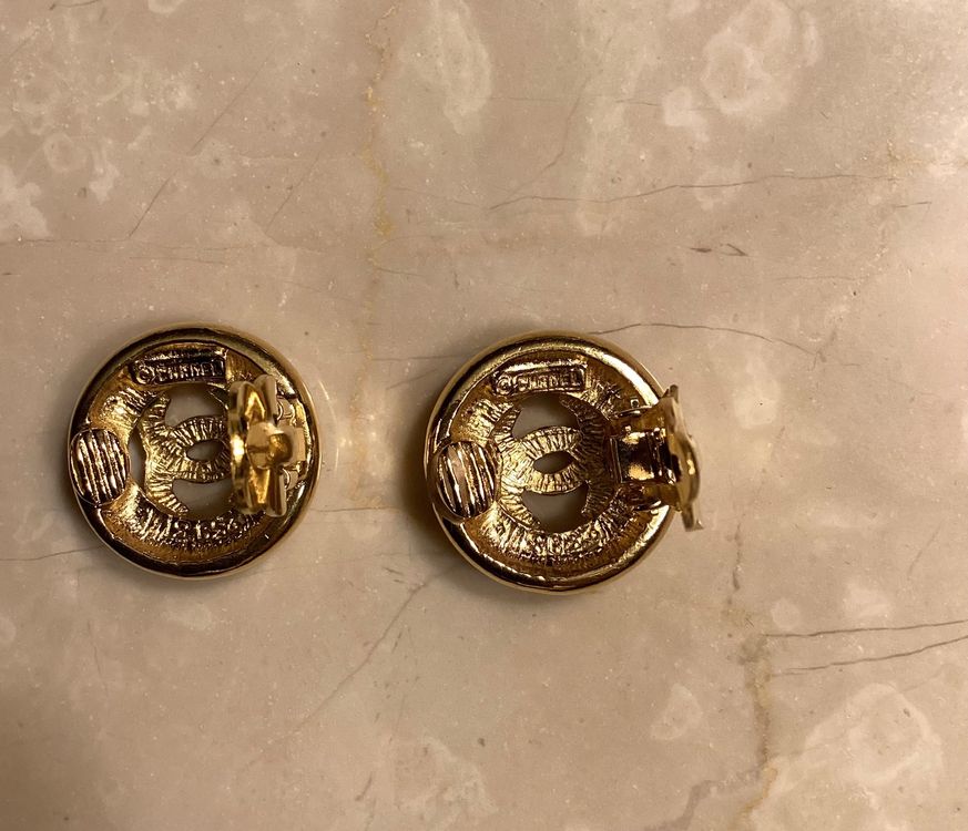 Goldige Chanel Ohrclips Ohrringe Vintage 70er Jahre | Kaufen auf Ricardo
