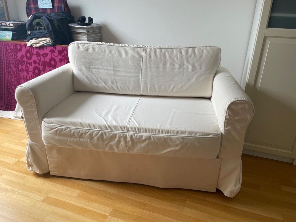 Schlafsofa Ikea weiss mit Bettkasten (Gebraucht) in Luzern für CHF 80 – nur Abholung auf Ricardo ...