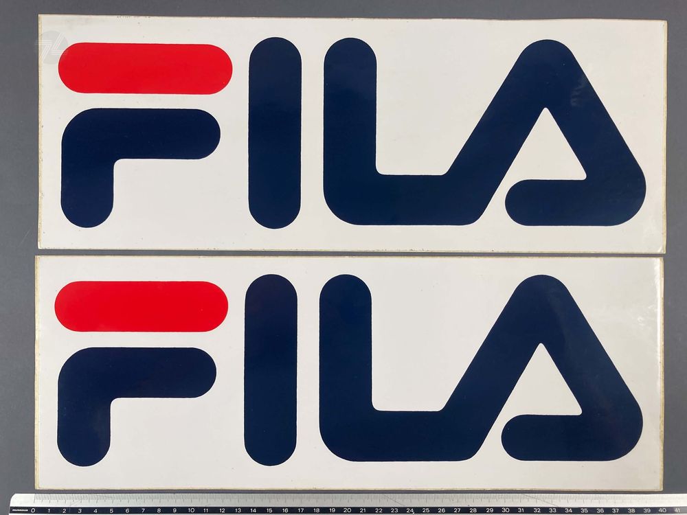 FILA Logo Sticker Aufkleber 40cm Vintage 2 Stk. 80s 90s (Gebraucht) in ...
