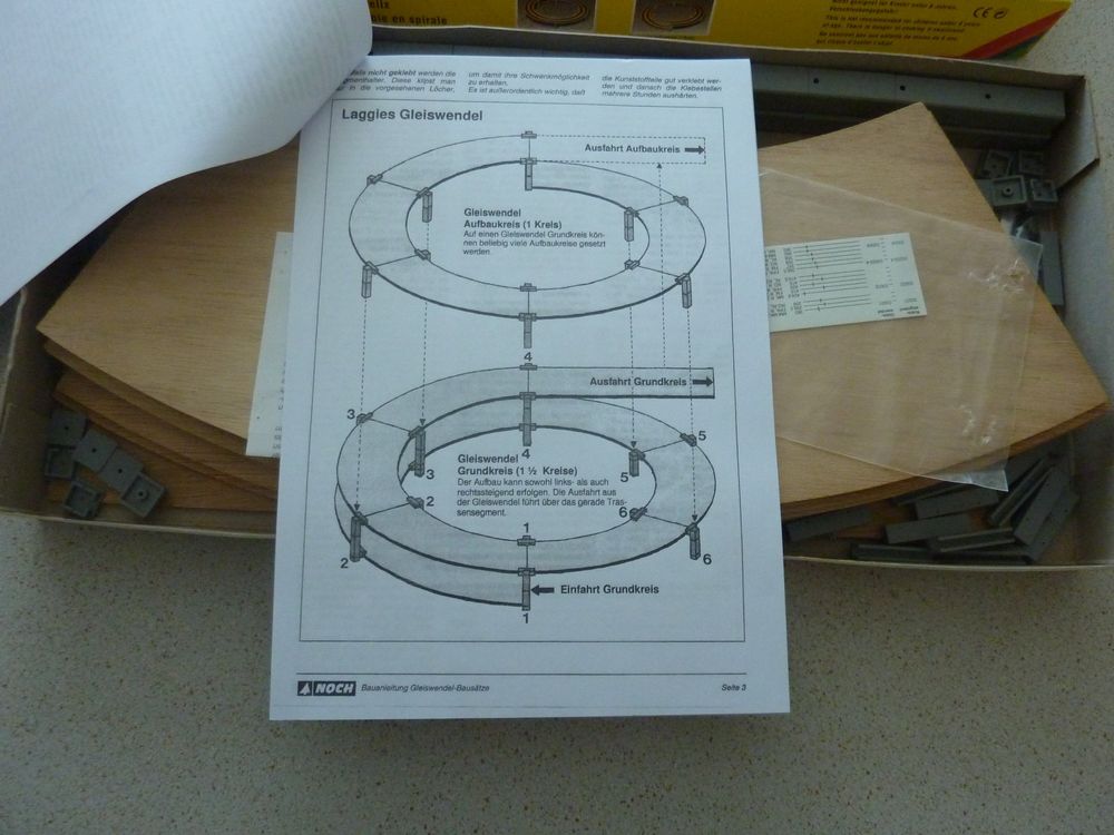 Laggies Gleiswendel H0 2-gleisig 360/437,5 Noch Faller (Neu (gemäss ...