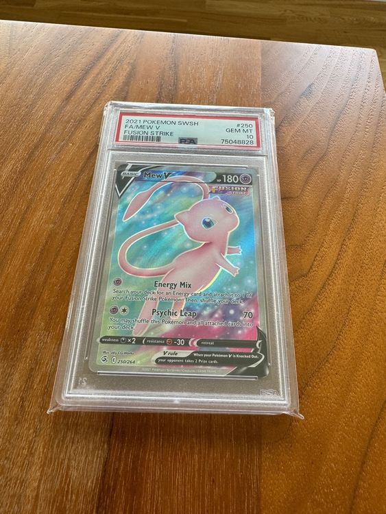 2021 Pokémon Mew V Fusion Strike - PSA10 Gem Mint | Kaufen auf Ricardo