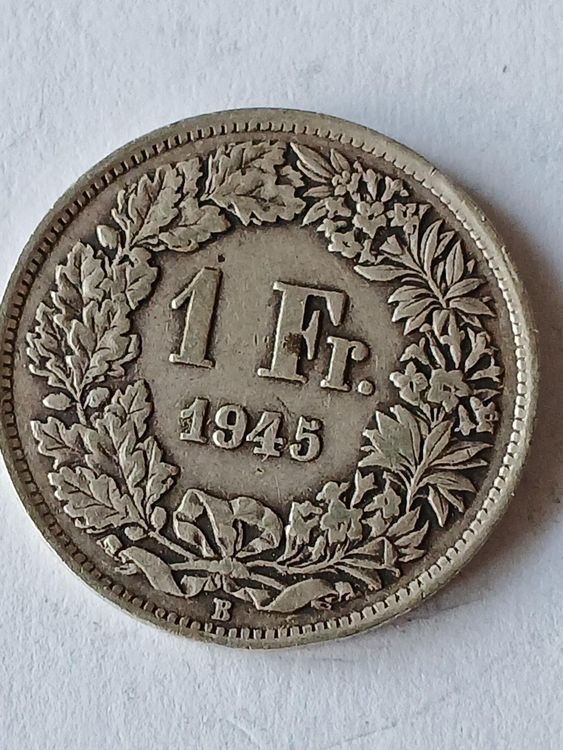 CH - 1 Fr. 1945 (Gebraucht) in Belfaux für CHF 3 – mit Lieferung auf Ricardo kaufen