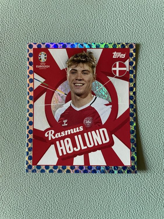 Topps Euro 2024 Rasmus Hojlund Euro Border Blau DEN PTW (Gebraucht) in ...
