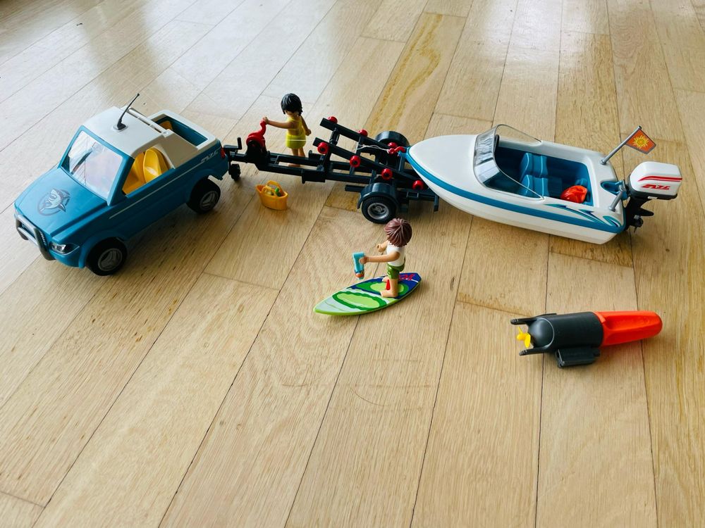 Playmobil Boot/ Surfer-Pickup mit Speedboat (Nr.71589) (Gebraucht) in ...