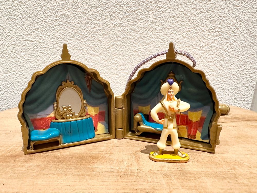 VINTAGE 90er Polly Pocket Disney ALADDIN spielset rar mini (Gebraucht ...
