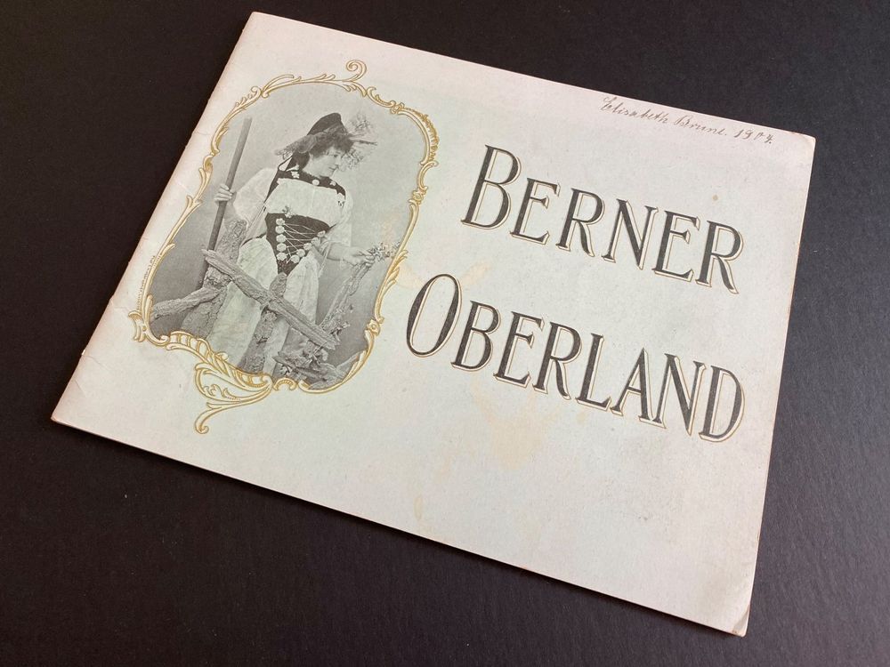 Antikes Album m. historischen Fotos vom Berner Oberland 1904 (Gebraucht ...