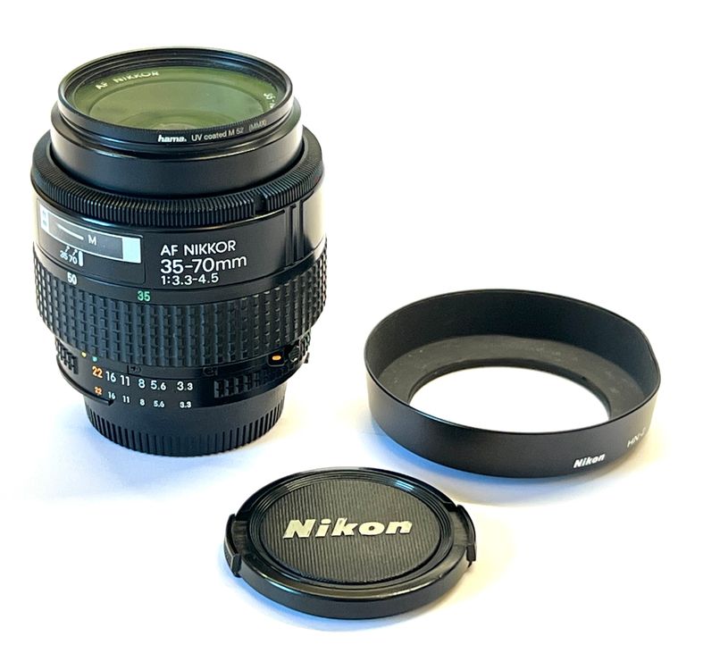 Nikon AF Nikkor 35-70 mm f/3.3-4-5 inkl. Hama Skylightfilter (Gebraucht) in Ruggell für CHF 17 ...