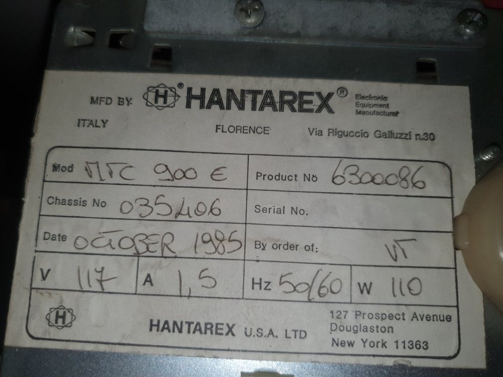 hantarex MTC 9000 (Gebraucht) in La Cibourg für CHF 30 – mit Lieferung ...