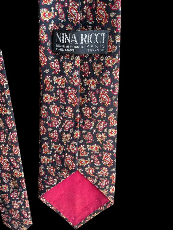 Authentic Vintage Nina Ricci Paris Hand Made 100% silk tie | Kaufen auf ...
