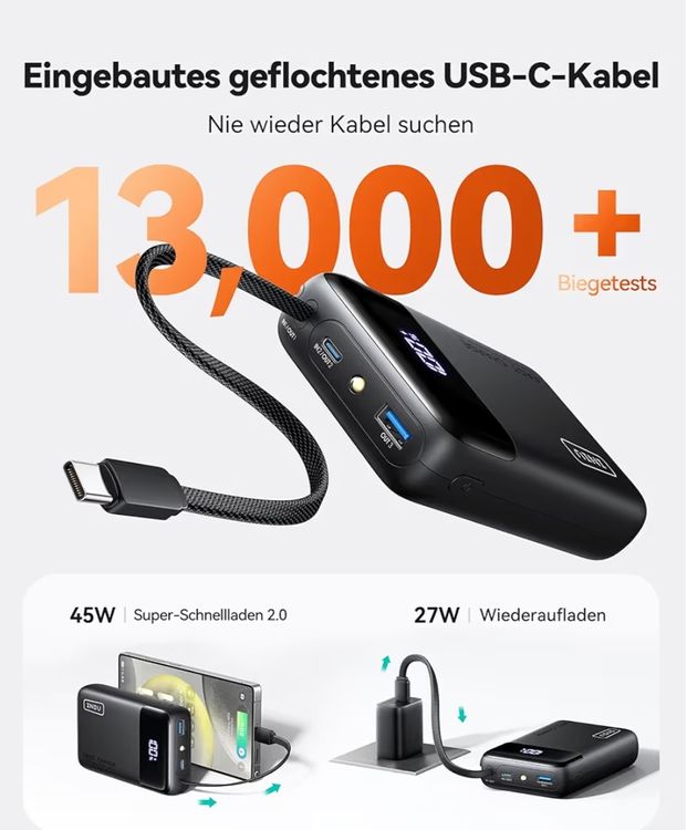 INIU 45W Power Bank, Ultra Klein 20000mAh (Neu und originalverpackt) in ...