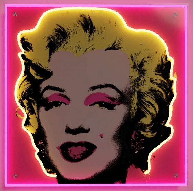 Andy Warhol - Neon LED “MARILYN” MEDIUM - numbered + CoA (Neu (gemäss Beschreibung)) in St ...