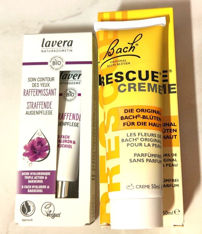 Crème Rescue + Lavera soin contour des yeux (Neu und originalverpackt ...