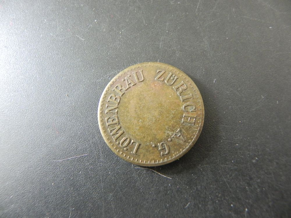Bier Jeton Löwenbräu Zürich A.G. 1 Rappen (Gebraucht) in Biel/Bienne für CHF 1 – mit Lieferung ...