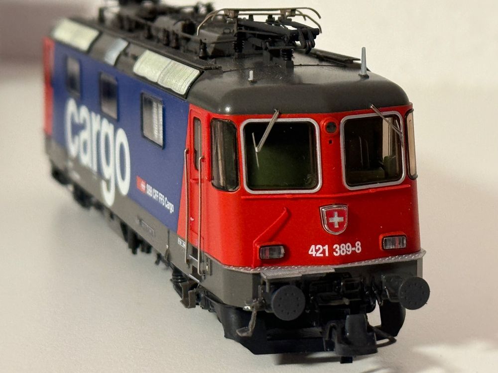 SBB Roco Re 421 389-8 Cargo DC ESU V5 SOUND (Gebraucht) in Goldau für ...
