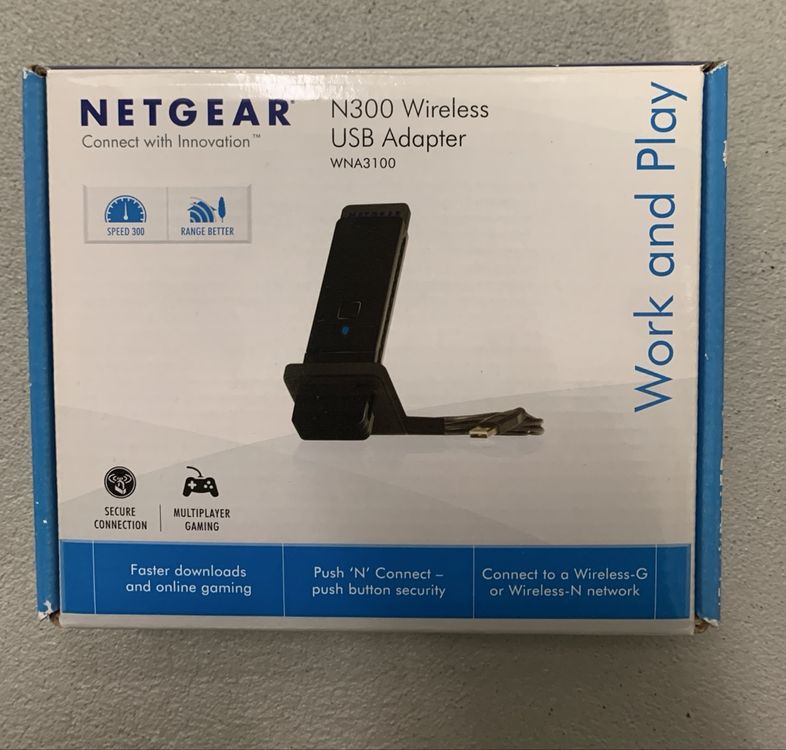 NETGEAR N300 WLAN USB Adapter WNA3100 (Neu (gemäss Beschreibung)) in ...