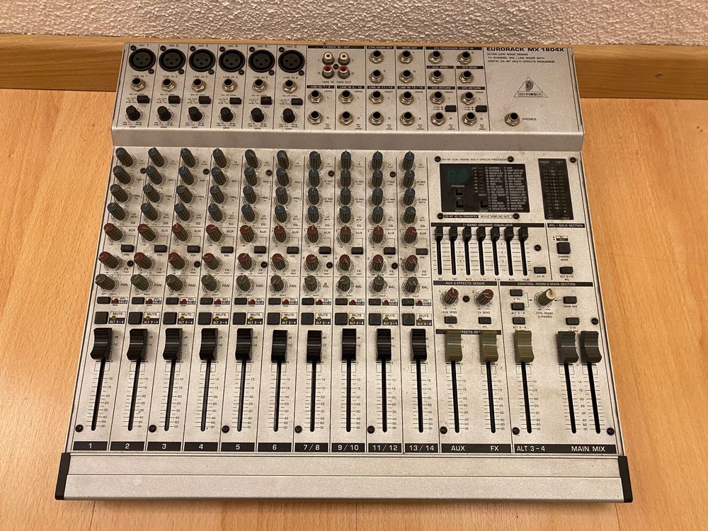 Mischpult Behringer Eurorack MX1804x (Stromkabel fehlt) (Defekt) in ...