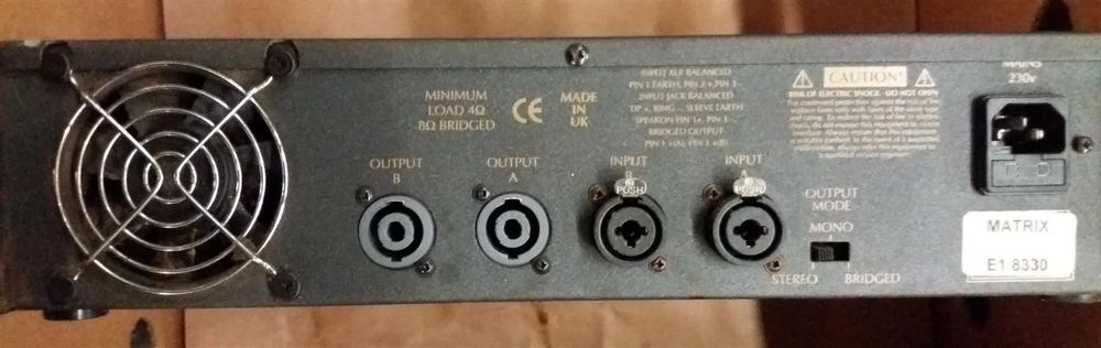 PA Endstufe 2x500 Watt Matrix UK Power UKP1000 MOS FET (Gebraucht) in ...