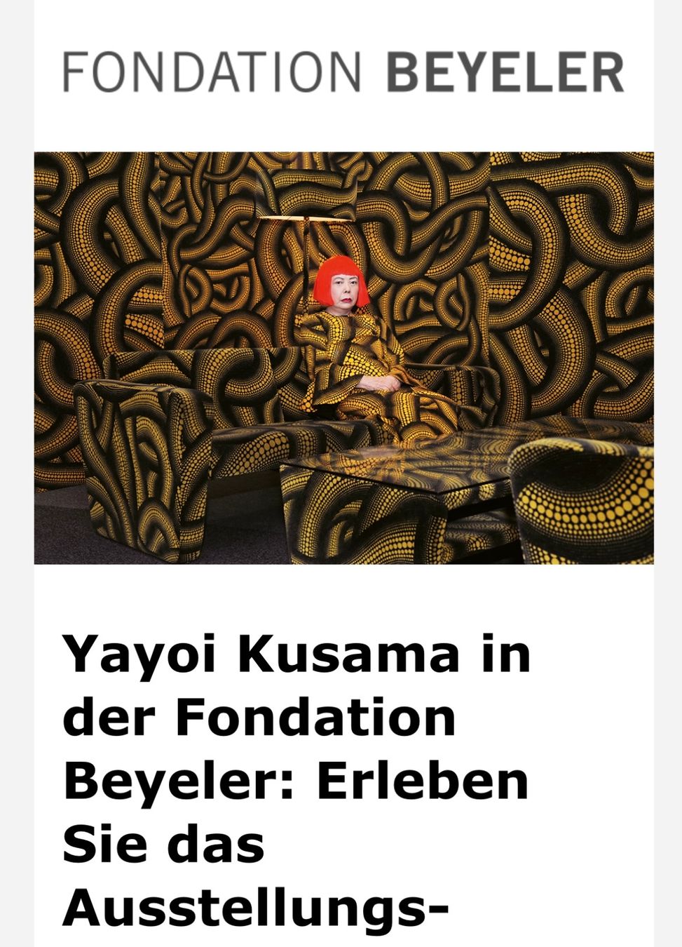 Yayoi Kusama - Fondation Beyeler - Zustand! CHF (Neu und originalverpackt) in Zumikon für CHF 10 ...