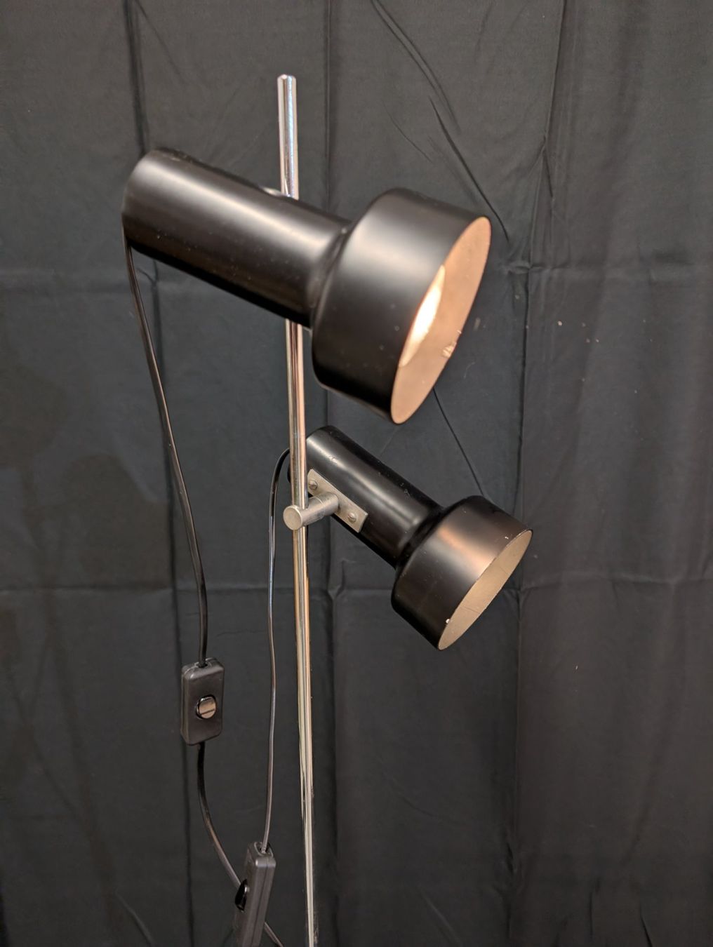 Vintage Stehlampe Space Age 70er Retro Chrom 2er Spot (D'occasion) à ...