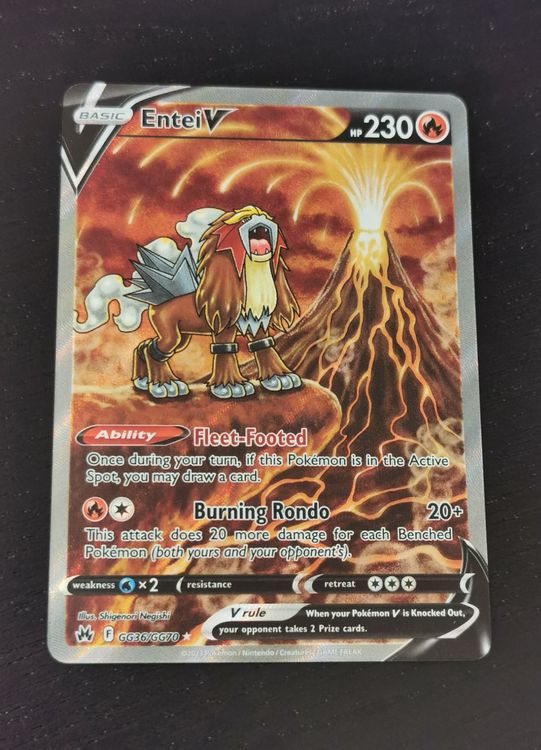 Pokemon Entei V GG36/GG70 Boosterfresh EN | Kaufen auf Ricardo