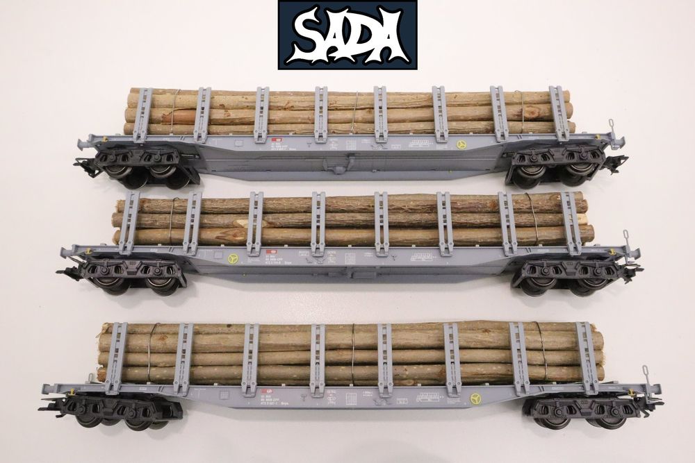 Märklin 47149 SBB Rungenwagen-Set "Holztransport", AC H0 (Gebraucht) in ...