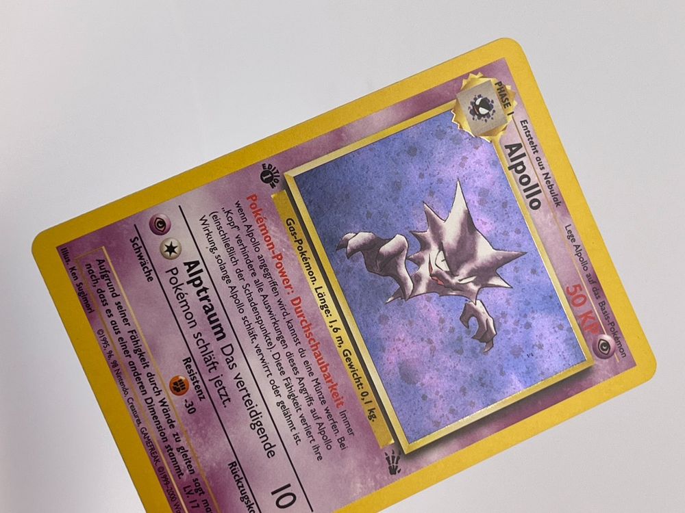 Alpollo 6/62 Holo Rare Pokémon Fossil 1.Edition | Kaufen auf Ricardo