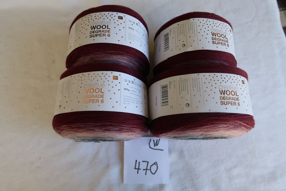 RICO creative WOOL DEGRADE SUPER 6 (470) (Neu und originalverpackt) in ...