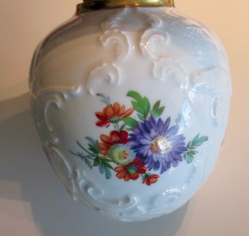 ROYAL Porzellan Vase Bavaria KPM Goldrand Handarbeit | Kaufen auf Ricardo