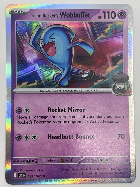 Team Rocket's Wobbuffet - Pokemon Karte! 82/182 🔥 (Gebraucht) in ...