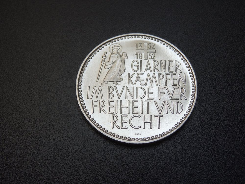 Silbermedaille Glarner kämpfen im Bunde f.Freiheit+Recht 52 (Gebraucht) in Lupfig für CHF 20 ...