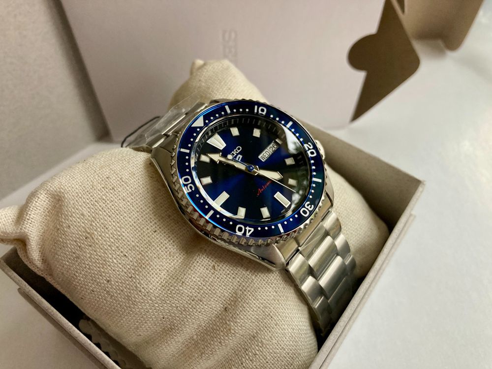 Seiko 5 Sports Day-Date Blue SKX Re-Interpretation New! (Neuf (Voir ...