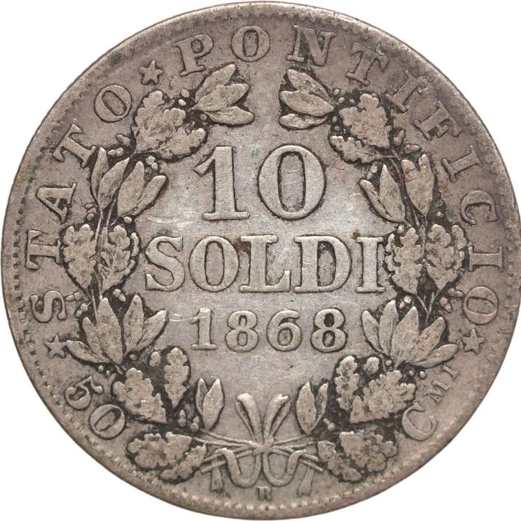 Italien Kirchenstaatd 10 Soldi 1868 (2) | Kaufen auf Ricardo